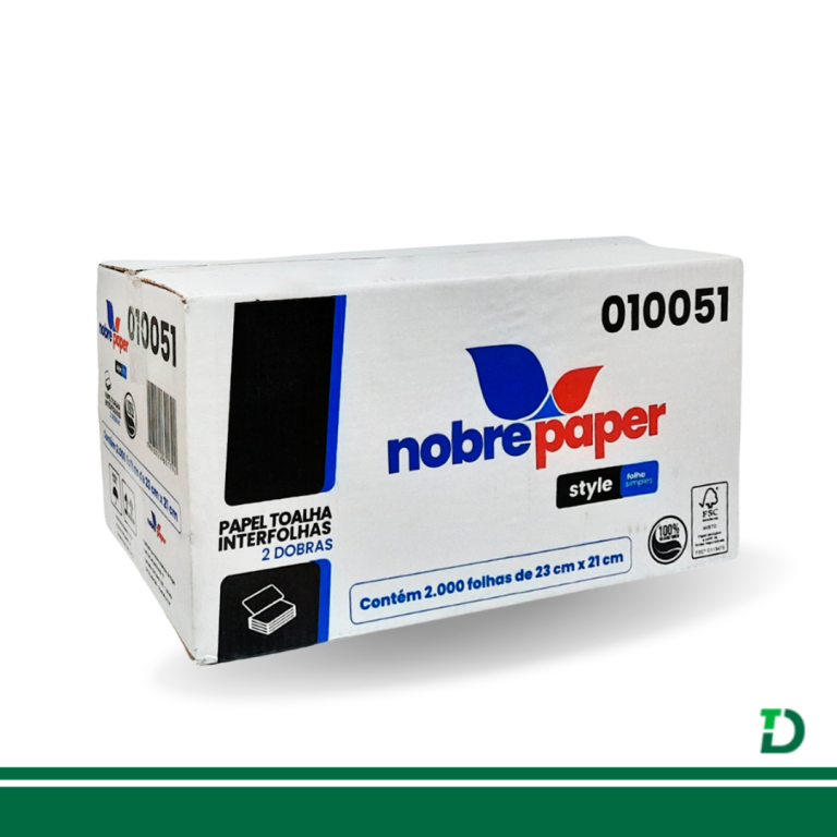 Papel higiênico Interfolhado Cai Cai Nobre STyle Folha Dupla 100% ...