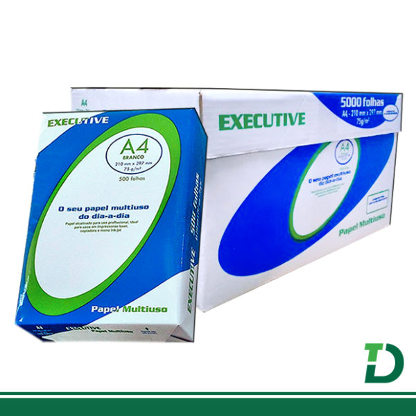 Papel A4 Executive Papel Multi c/ 500 Folhas – TD Produtos de limpeza e ...